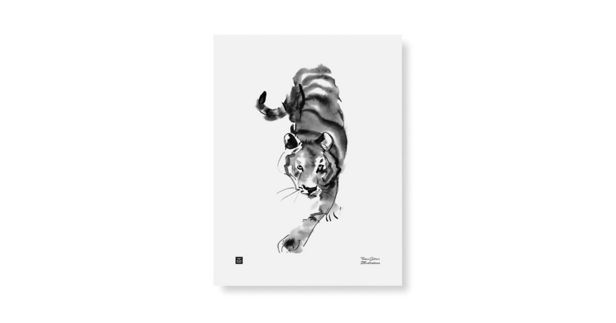 Plakát Sneaking Tiger 30x40 cm | Elarte