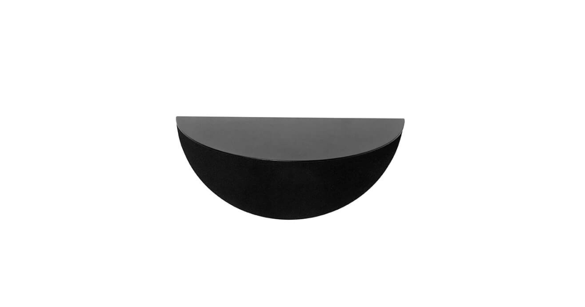 Kovová police Gravity Black 30 cm | Elarte