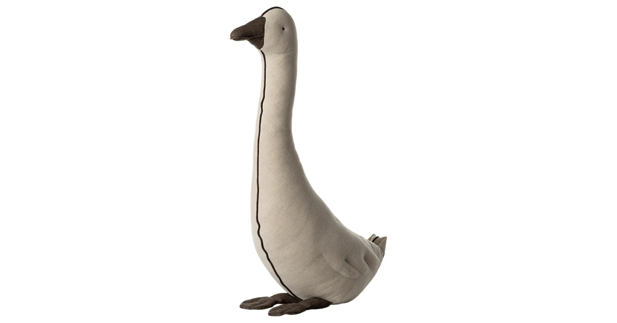 Lněná husa Maileg Goose Nature 55 cm | Elarte