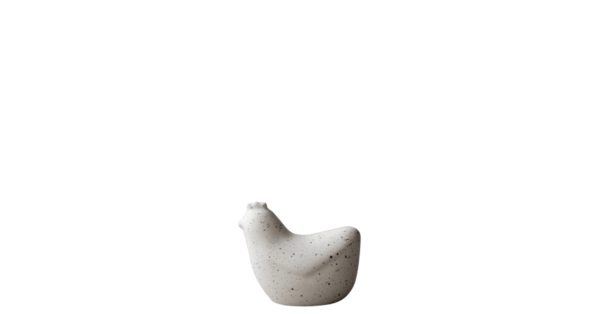 Velikonoční dekorace slepička Happy Hen White Dot | Elarte