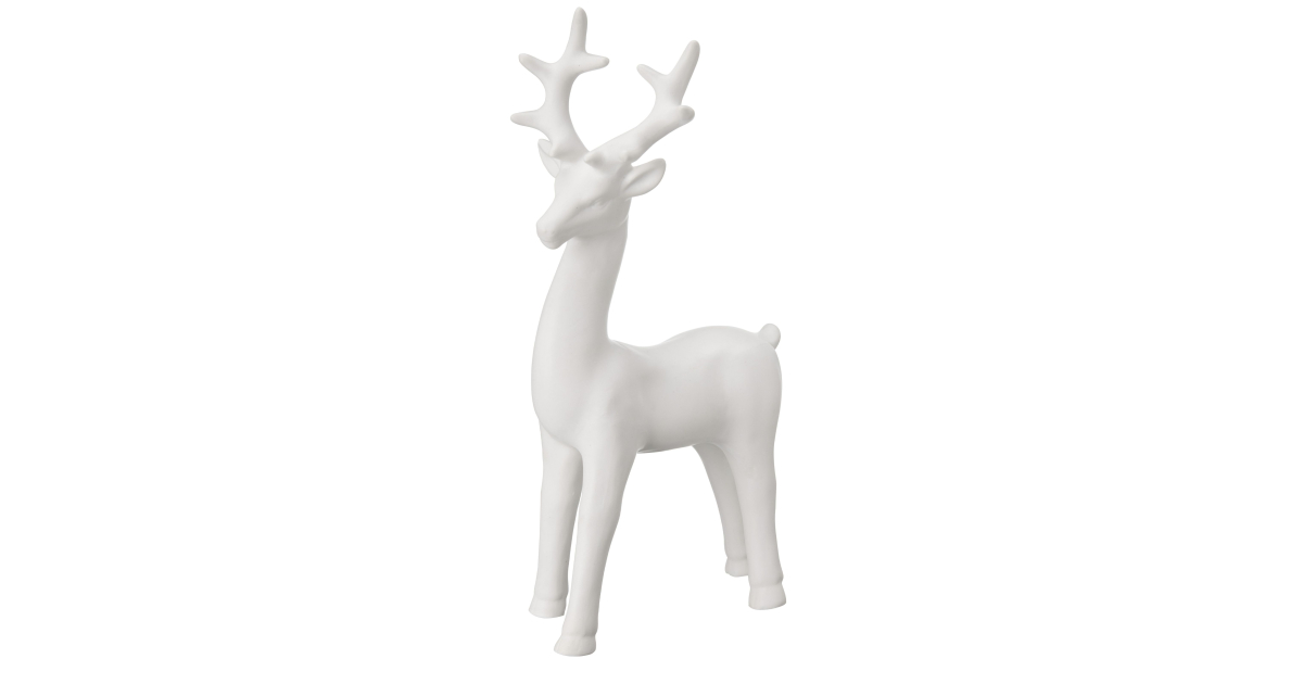 Porcelánová dekorace jelen Deer Tall 24 cm | Elarte