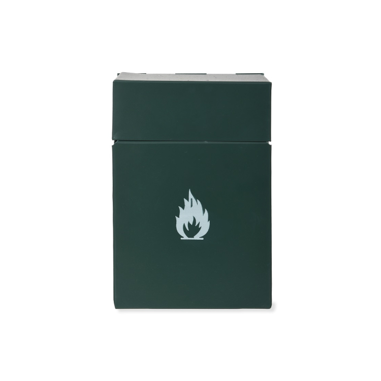 Box na dřevěné třísky Firelighter Forest Green | Elarte