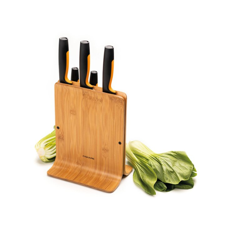 Bambusový blok s pěti noži Functional Form | Elarte