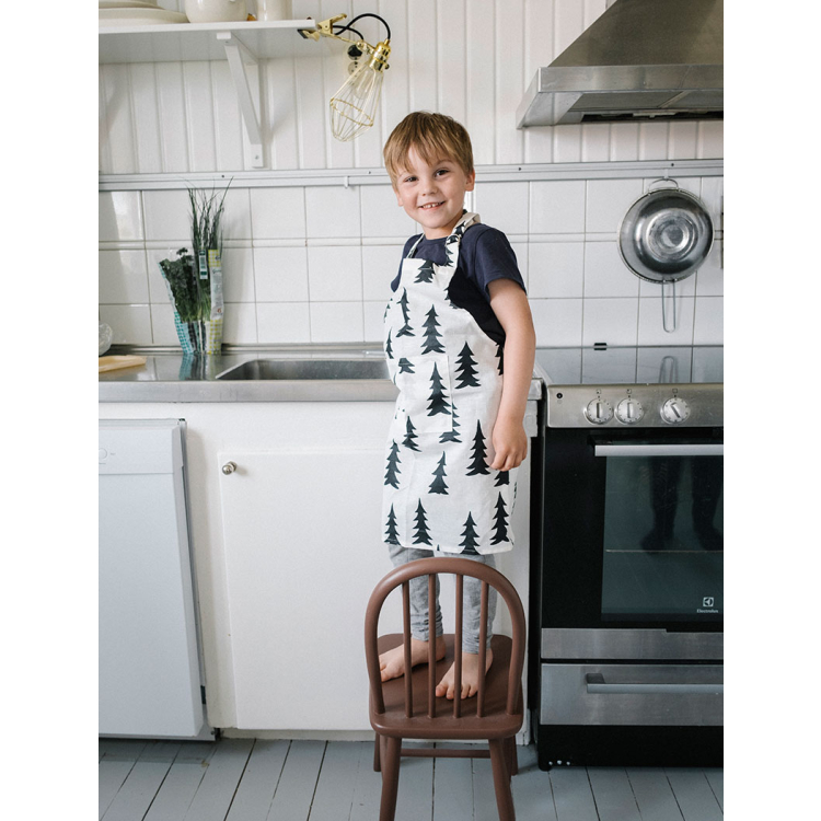 Kuchyňská zástěra pro děti Gran Wax Black | Elarte