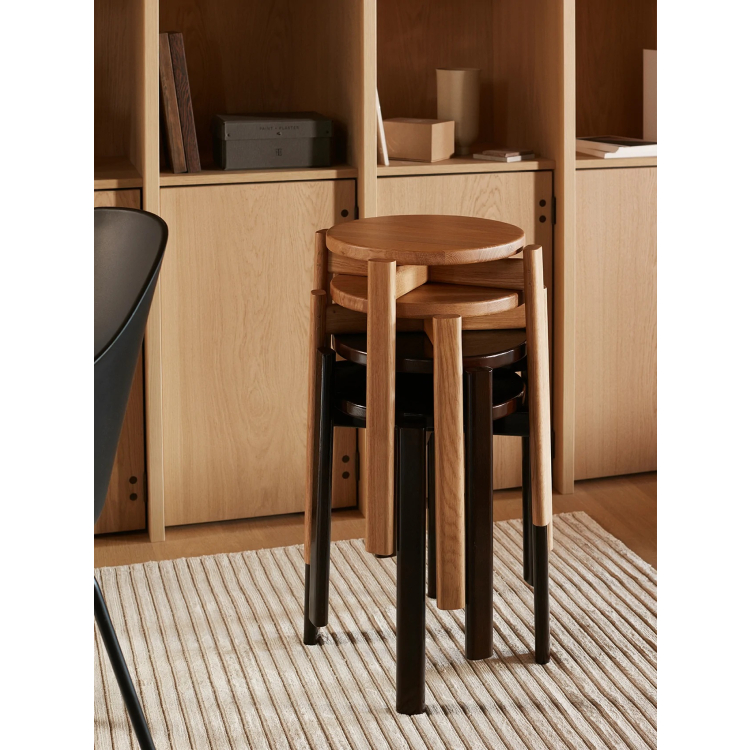 Dubová stolička Passage Stool Natural 46,5 cm | Elarte